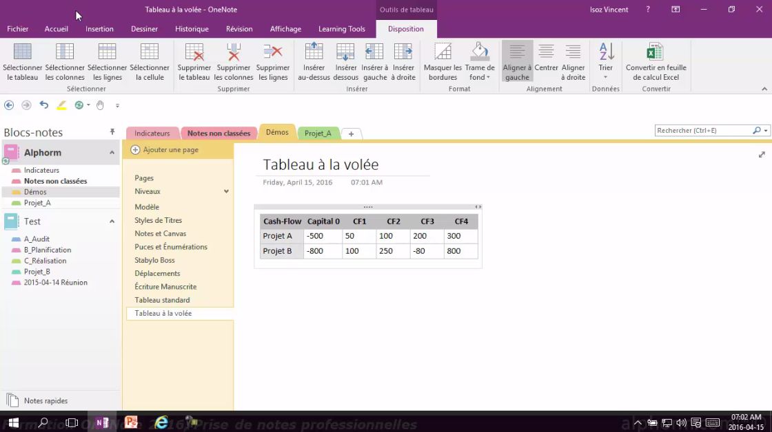 MEILLEUR TUTO GRATUIT OneNote 2016 : Maîtriser la prise de notes ...