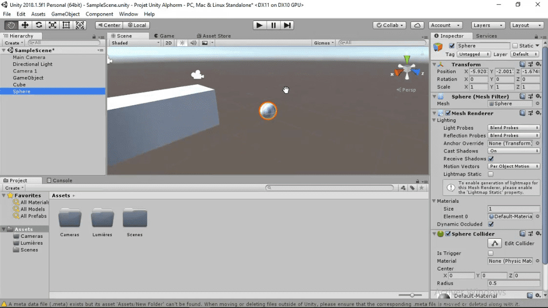 MEILLEUR TUTO GRATUIT Unity 3D : L'essentiel Les objets sous Unity ...