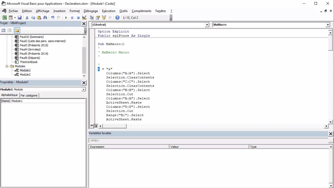 MEILLEUR TUTO GRATUIT EXCEL 2016 VBA : Initiation Les déclarations de ... MEILLEUR TUTO GRATUIT EXCEL 2016 VBA : Initiation Les déclarations de ...