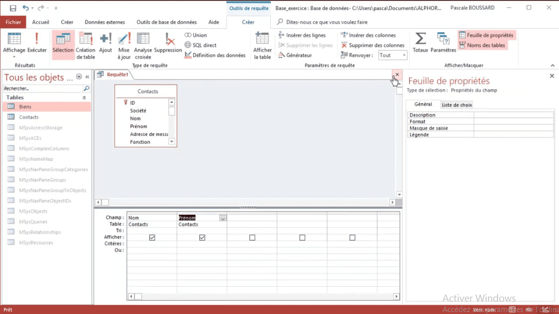 exercices pratiques access 2007 pdf