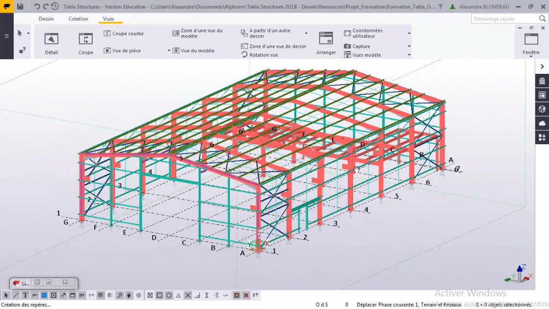 MEILLEUR TUTO GRATUIT Tekla Structure 2018 : Dessin Présentation du projet de la formation ...