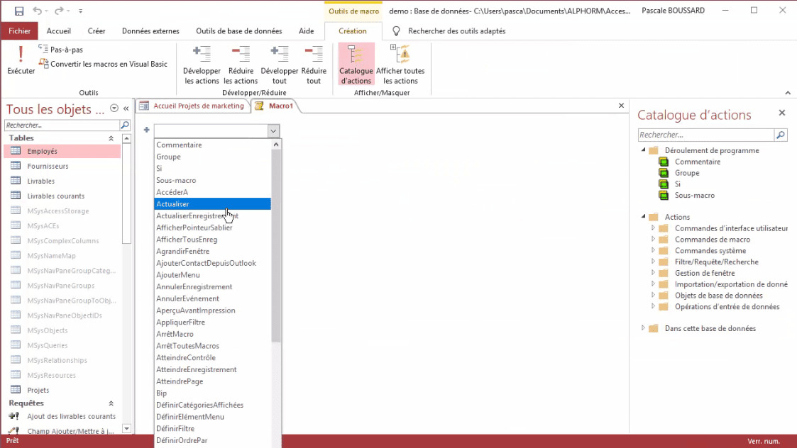 MEILLEUR TUTO GRATUIT Access 2016 VBA : Expert Paramètres des macros ... MEILLEUR TUTO GRATUIT Access 2016 VBA : Expert Paramètres des macros ...