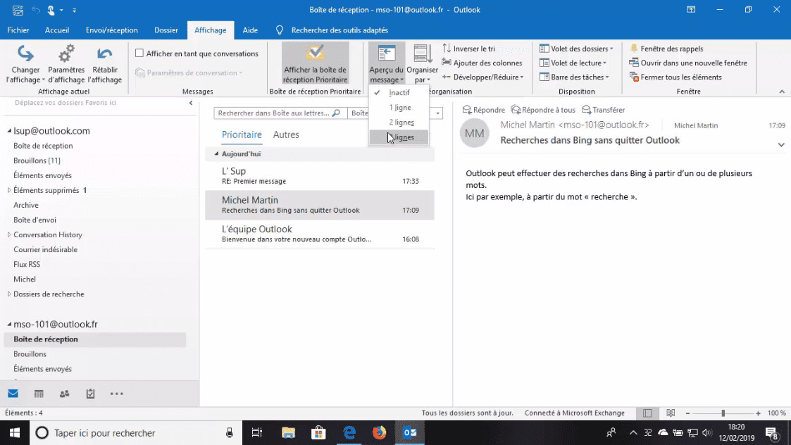 MEILLEUR TUTO GRATUIT Outlook 2019 : L'essentiel Afficher plusieurs ... MEILLEUR TUTO GRATUIT Outlook 2019 : L'essentiel Afficher plusieurs ...