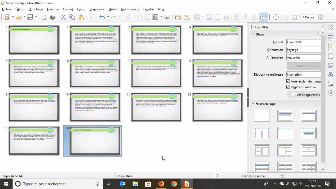 tutoriel libreoffice impress pdf
