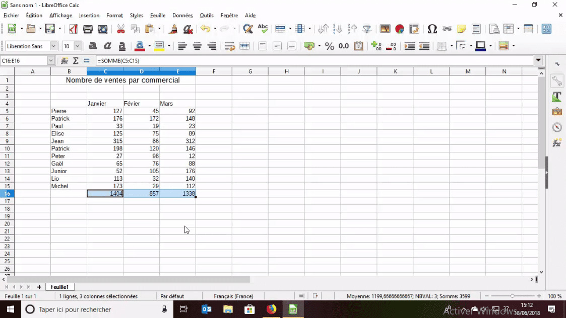 MEILLEUR TUTO GRATUIT LibreOffice Calc : L'essentiel Les fonctions ...