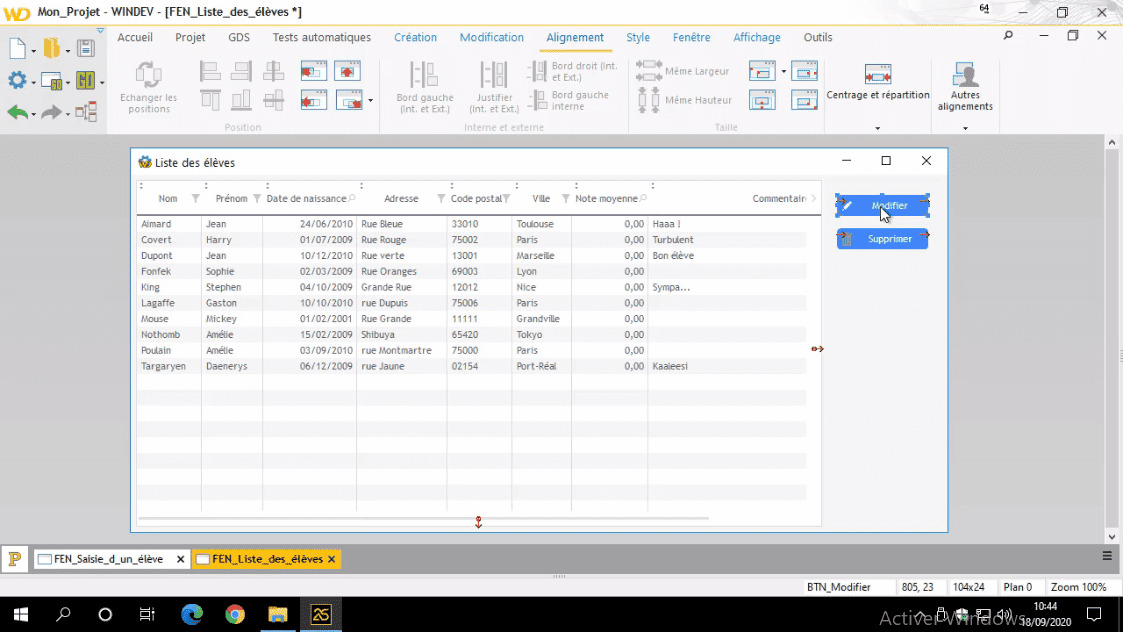 MEILLEUR TUTO GRATUIT WinDev 25 : Les Fondamentaux Créer la fenêtre d'ajout et de modification ...