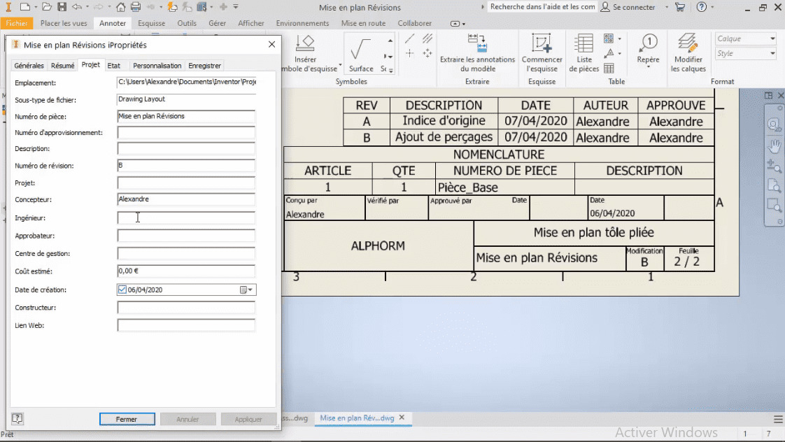 MEILLEUR TUTO GRATUIT Autodesk Inventor 2021 : Les fondamentaux La mise ...