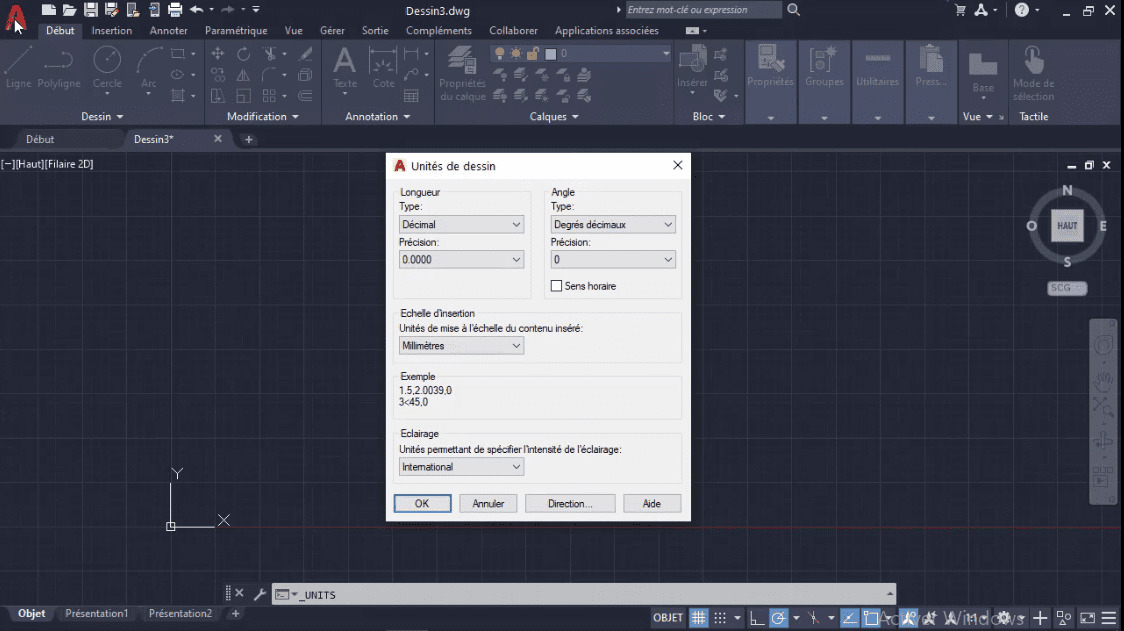 MEILLEUR TUTO GRATUIT AutoCAD 2021 : Les fondamentaux Les unités de ...