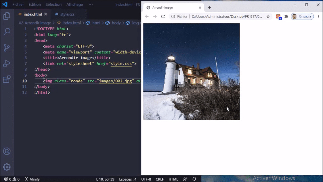 MEILLEUR TUTO GRATUIT CSS : Ateliers Complets de Base Rendre une image ... MEILLEUR TUTO GRATUIT CSS : Ateliers Complets de Base Rendre une image ...