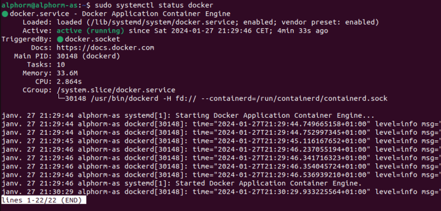 Installation Docker