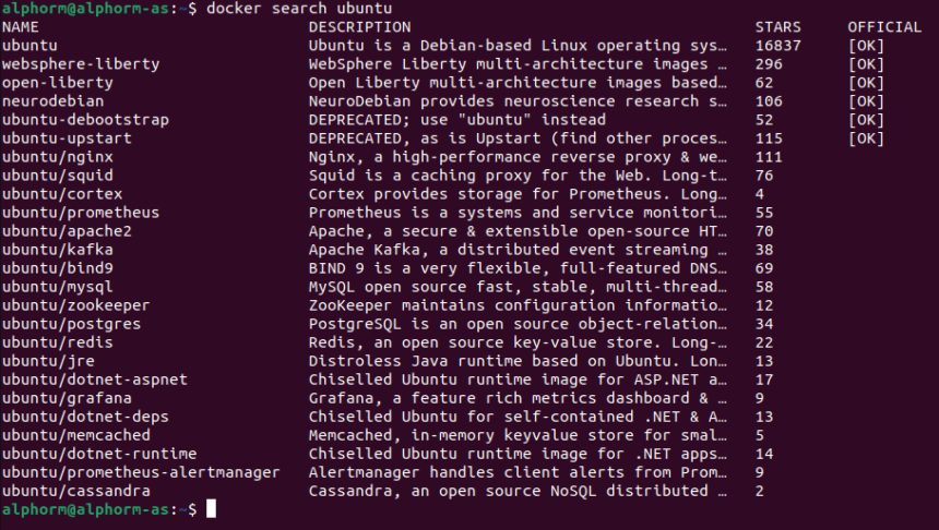 Commandes Docker