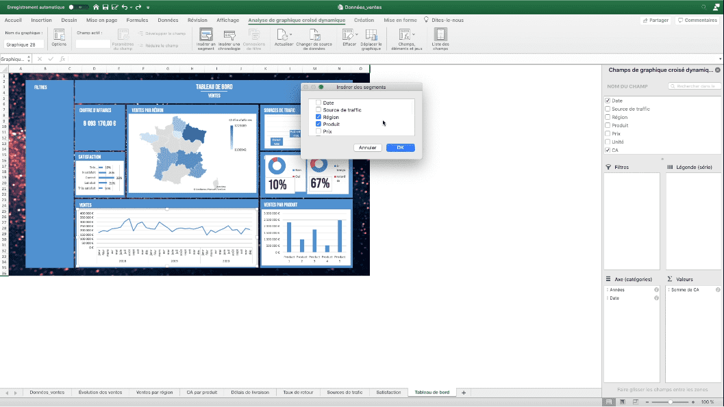 Excel 2019 : Concevoir un Tableau de Bord Interactif