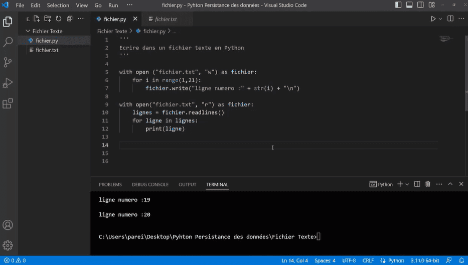 Formation Python : Se former à la persistance des données | Alphorm.com
