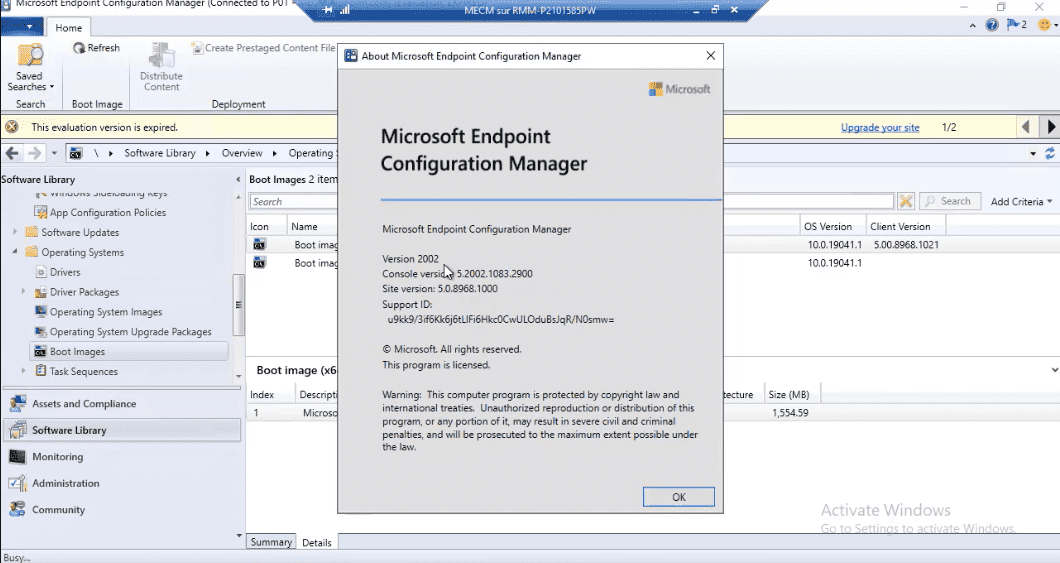 Upgrade d'Infrastructure SCCM - Formation Spécialisée