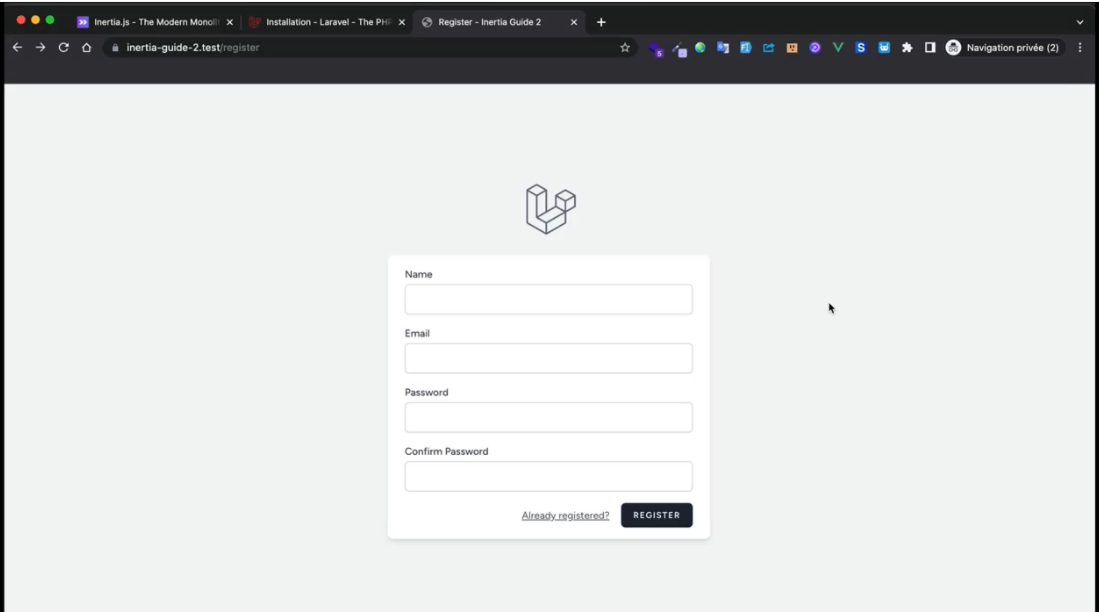 Formation avancée en Inertia JS