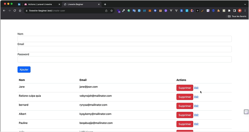 Créer des Applications Web Interactives - Laravel et Livewire 3