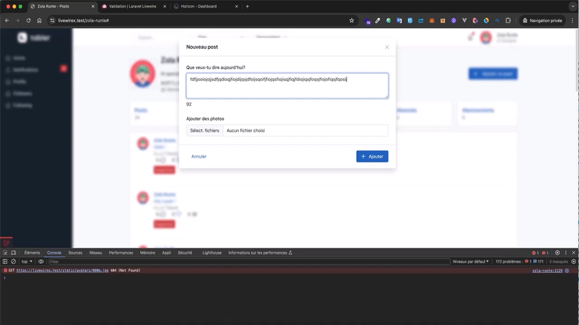 Complétez votre Réseau Social à la Twitter - Laravel et Livewire (2/2)