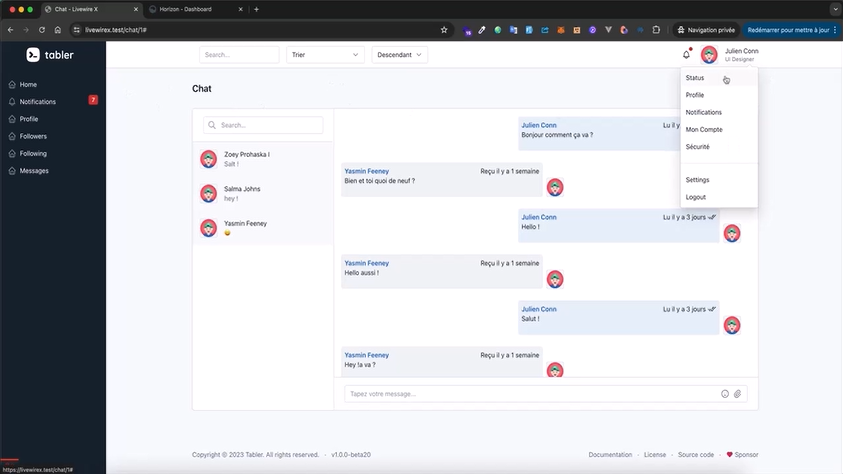 Complétez votre Réseau Social à la Twitter - Laravel et Livewire (2/2)