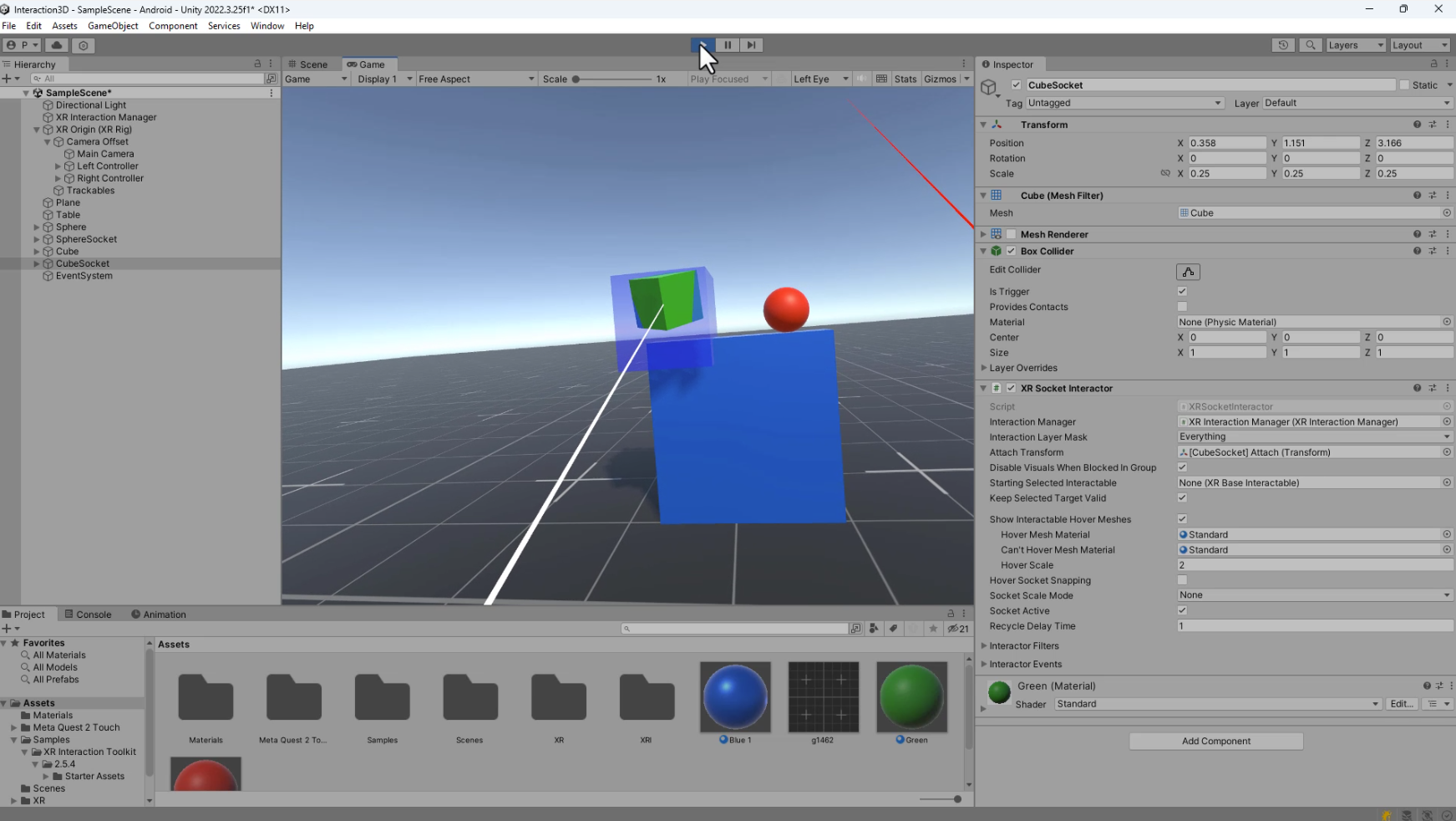 Créer un jeu VR sur Oculus Quest 2 - Formation Unity XR