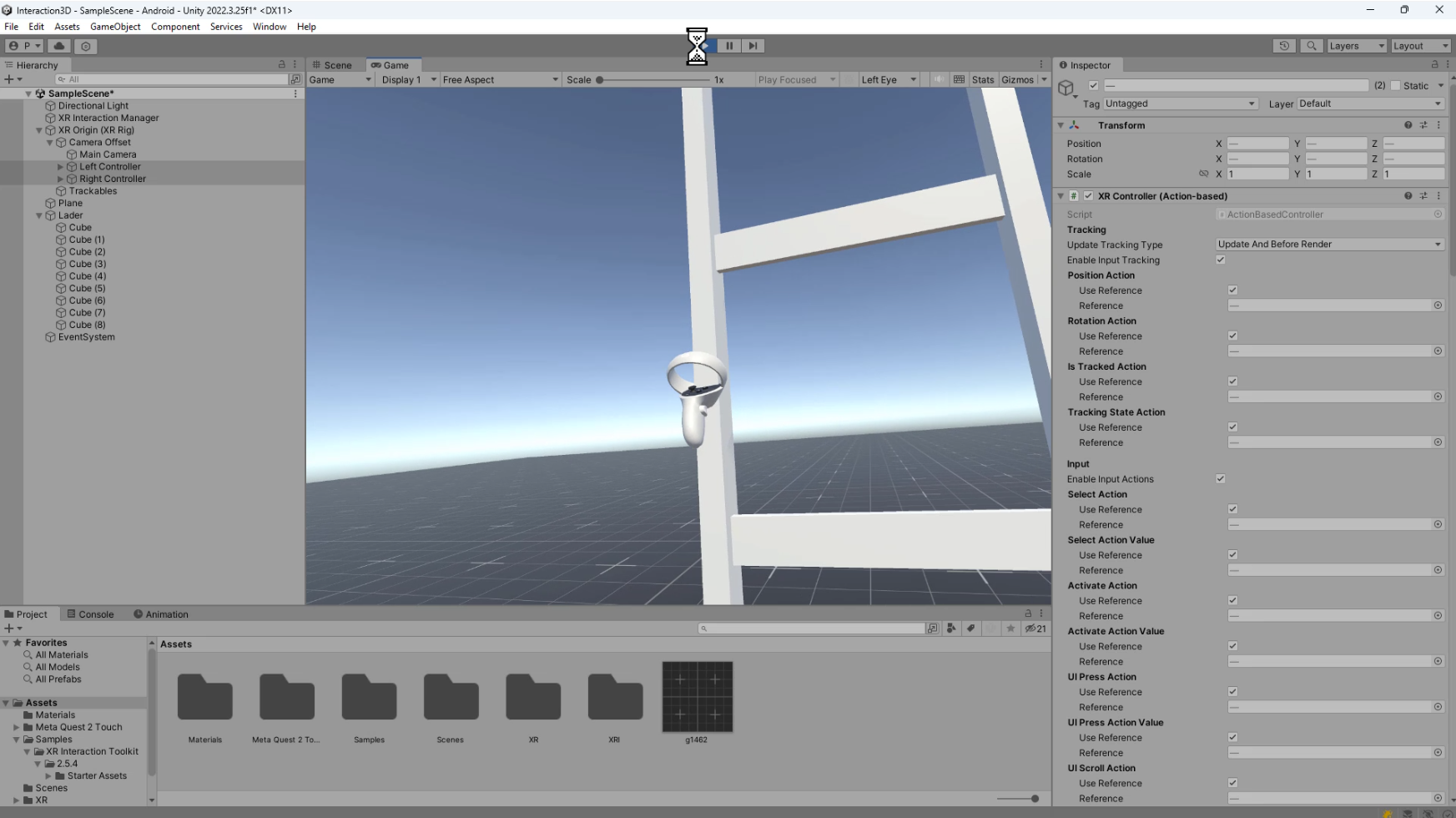 Créer un jeu VR sur Oculus Quest 2 - Formation Unity XR