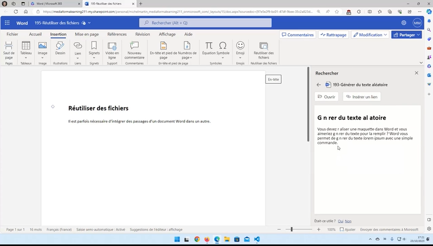 Formation Word 365 : Maîtrise Complète des Fonctions