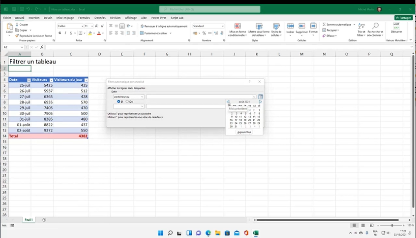 Formation Excel 2021 - Maîtrisez les Applications Avancées