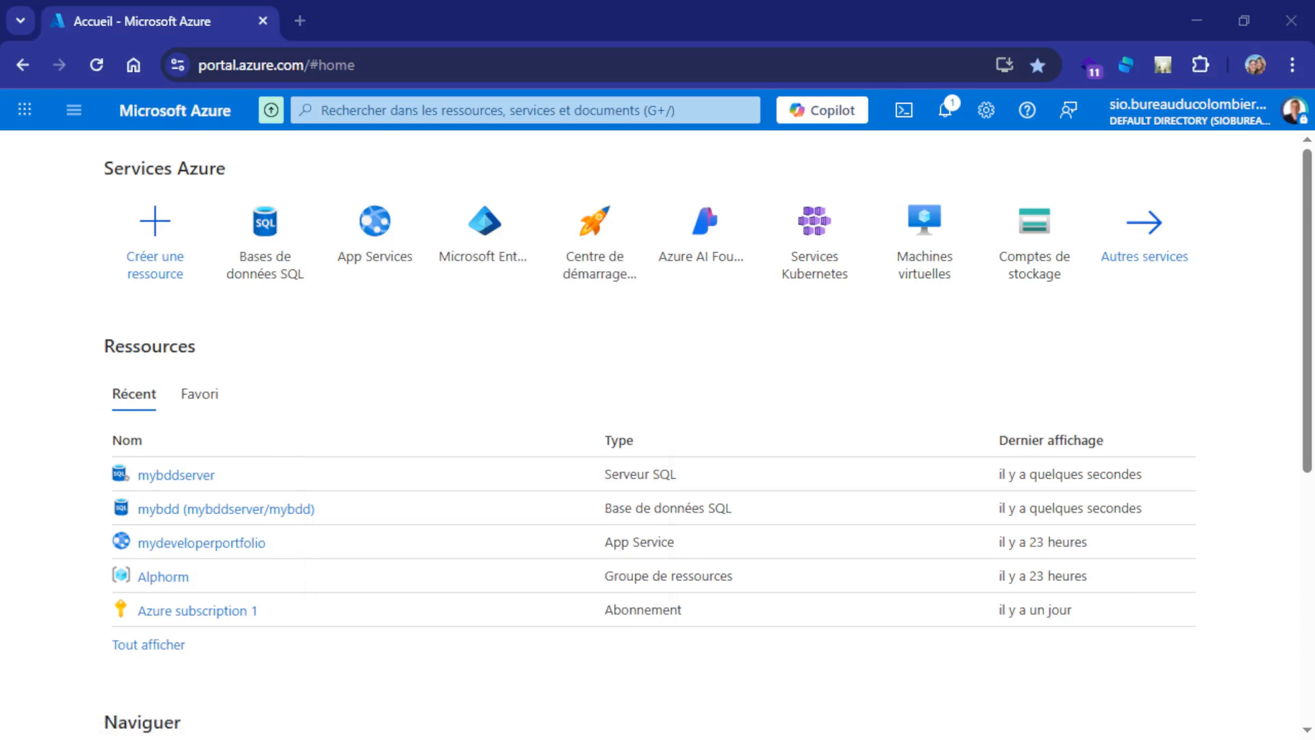Formation Déploiement ASP.NET Core sur Azure