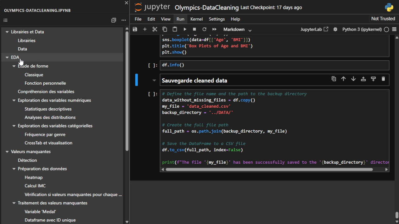 Formation Data Analyse Intermédiaire - Nettoyage et Mining