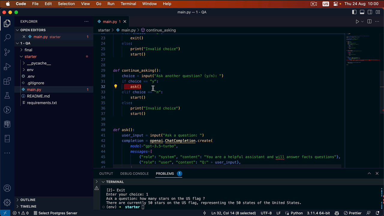 IA Génératives en JavaScript & Python | OpenAI