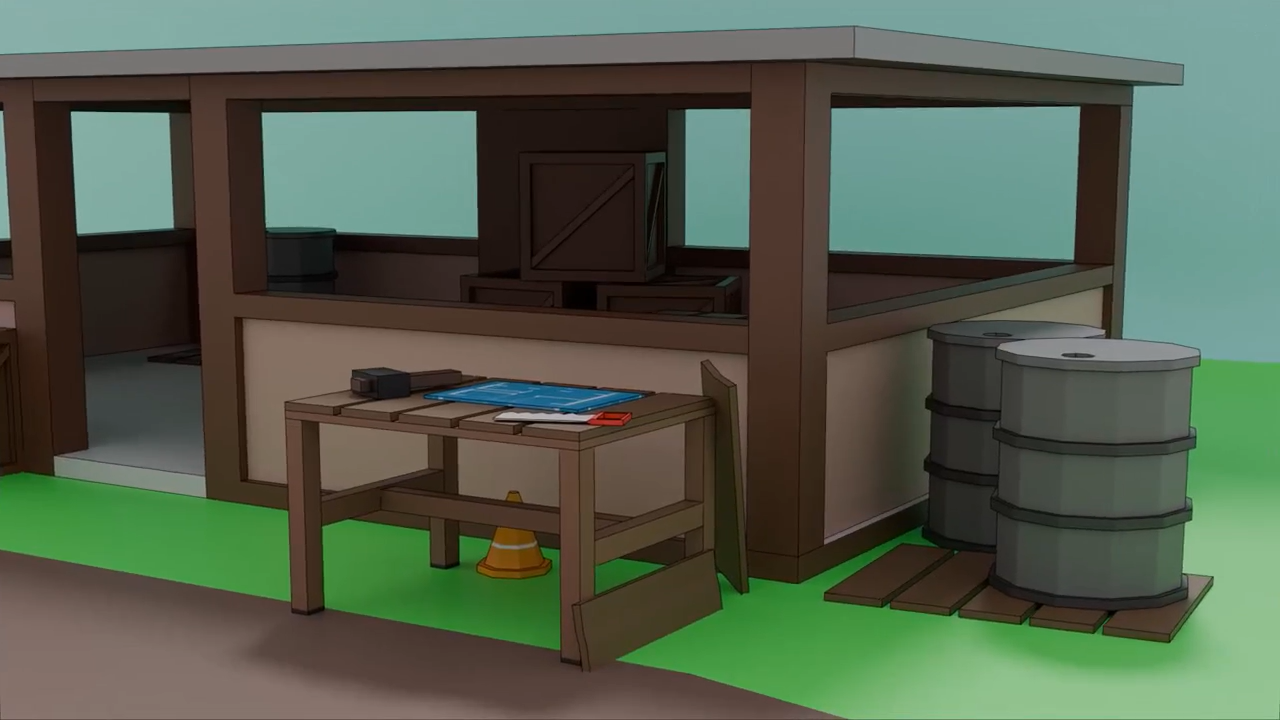 Formation Blender 5 : Scène Low Poly Complète