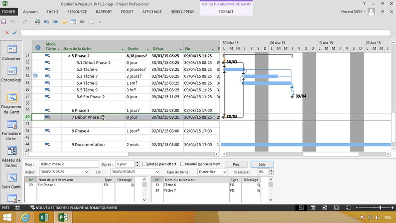 Formation MS Project 2013 : Réussir la planification | Alphorm.com