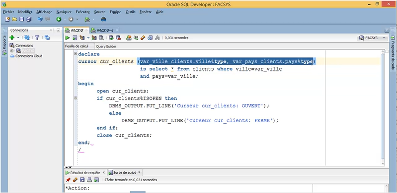 Formation Oracle PL/SQL : Bases de données