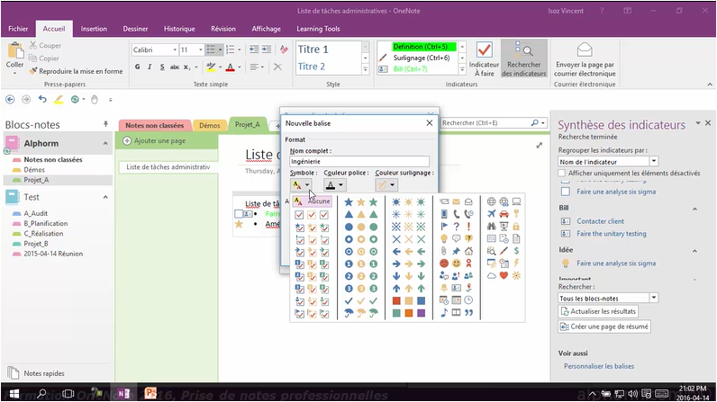 Formation OneNote 2016 : Maîtriser la prise de notes professionnelles ...