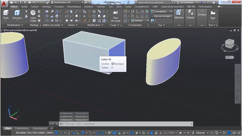 Modélisation 3D AutoCAD 2016 - Formation en ligne