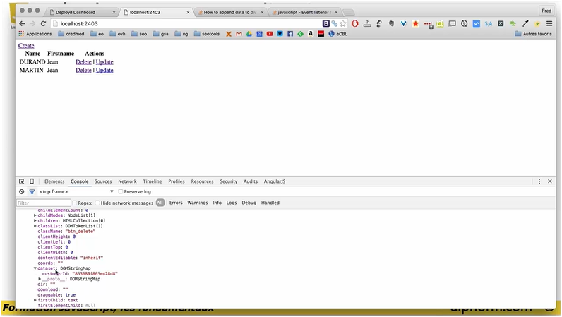 Formation JavaScript : Les Fondamentaux