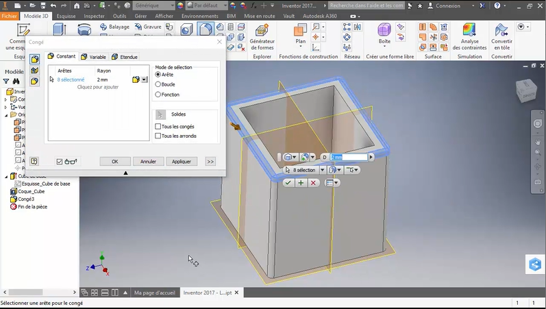 Fondamentaux Autodesk Inventor 2017 | Formation en Ligne
