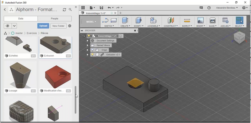 Fusion 360 : Les fondamentaux - Alphorme