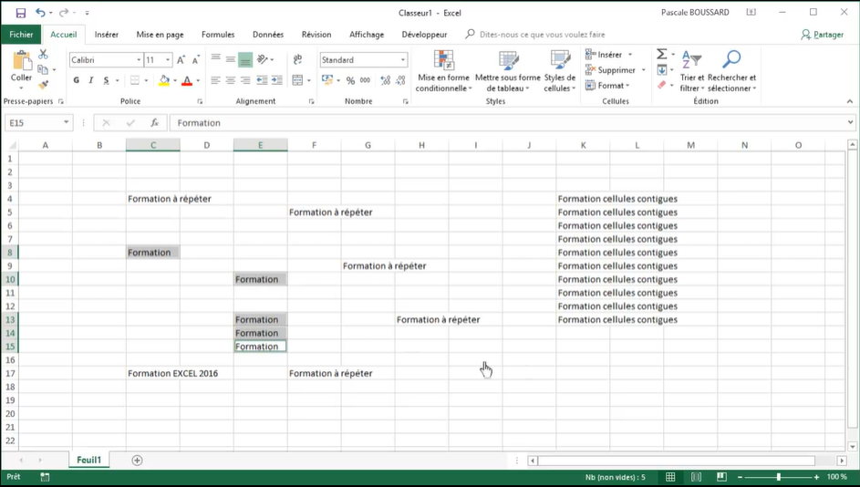 Formation Avancée sur Excel 2016 - Cours Complet