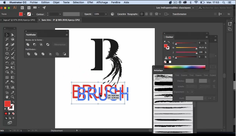 Création de logos avec Adobe Illustrator CC 2018