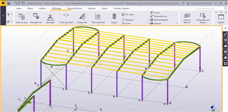 Modélisation Tekla Structure 2018 - Alphorme