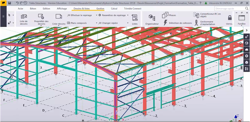 Formation Tekla Structure 2018 - Alphorme