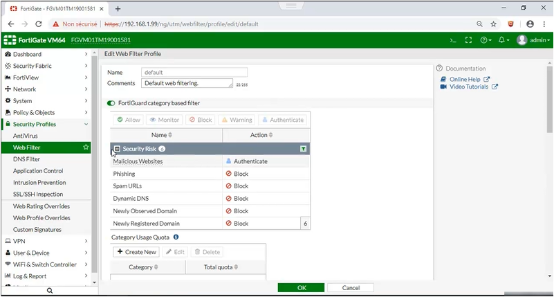 Certification NSE4 : Fortinet Fortigate Security 6.x
