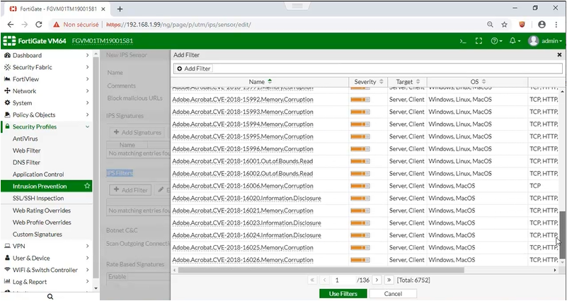 Certification NSE4 : Fortinet Fortigate Security 6.x
