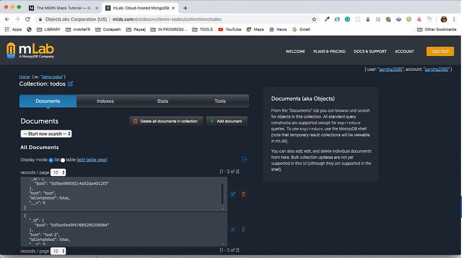 Stack MERN - Créer une Application Web Complète