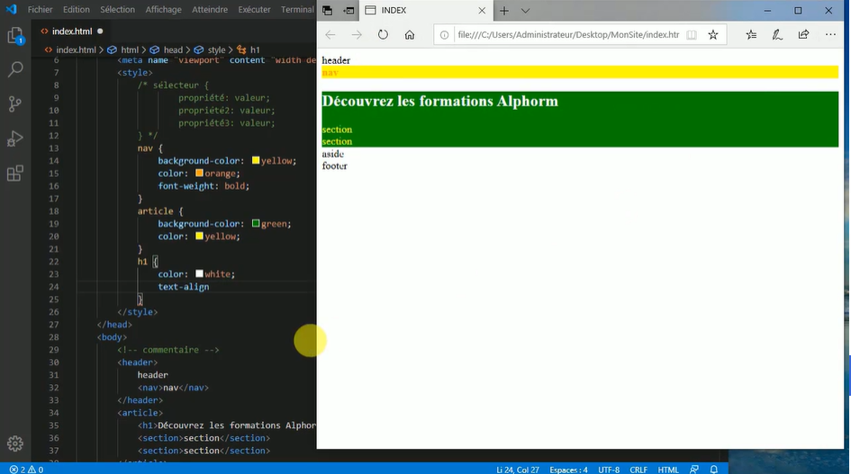 Guide du Débutant en HTML et CSS - Formation en Ligne