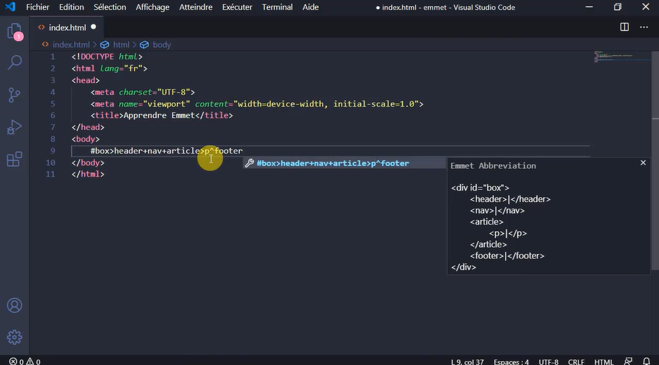 Formation Visual Studio Code et Emmet : Coder plus vite | Alphorm.com