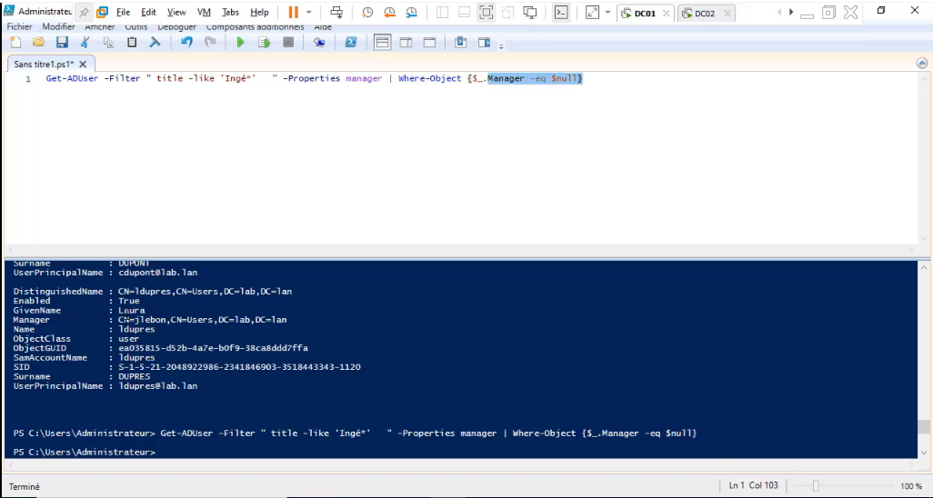 PowerShell pour Active Directory - Formation Complète