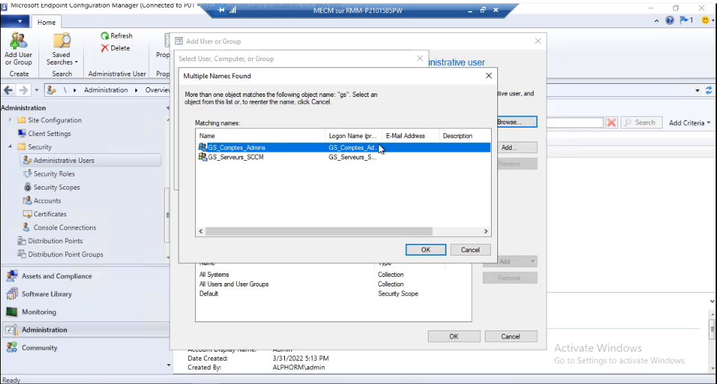 Formation Administration SCCM - Mise en Place Efficace